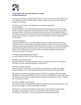 Basic+electronic+interview+questions+and+answers | PDF