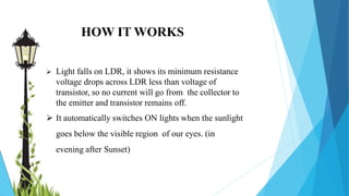 Auto Street lightning | PPTX