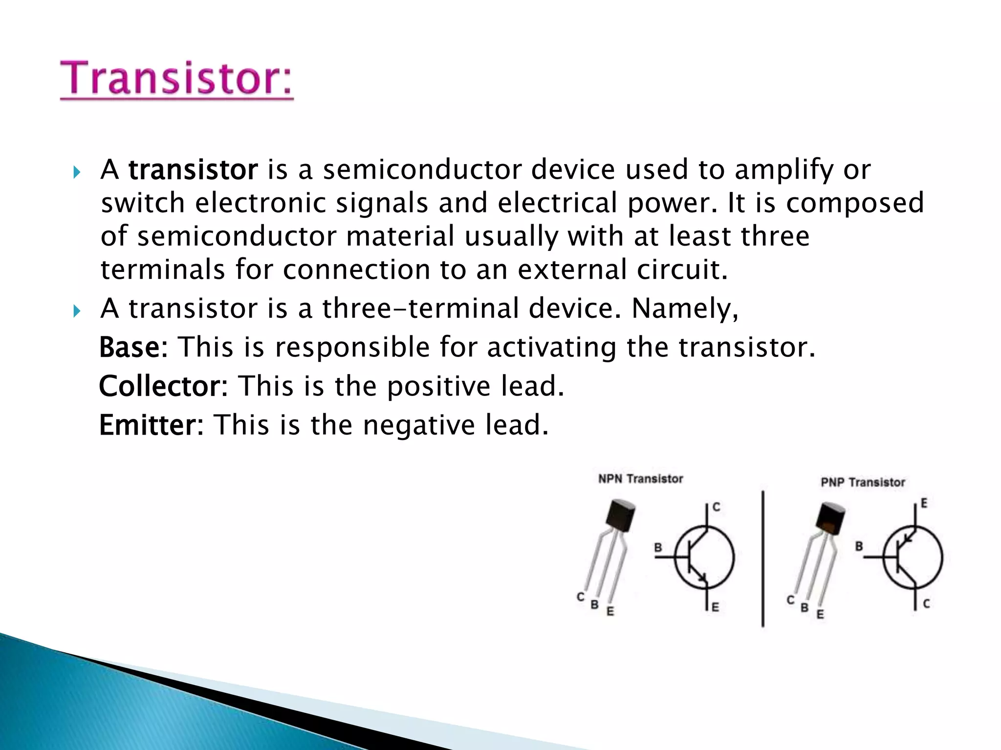Basic electronics | PPTX