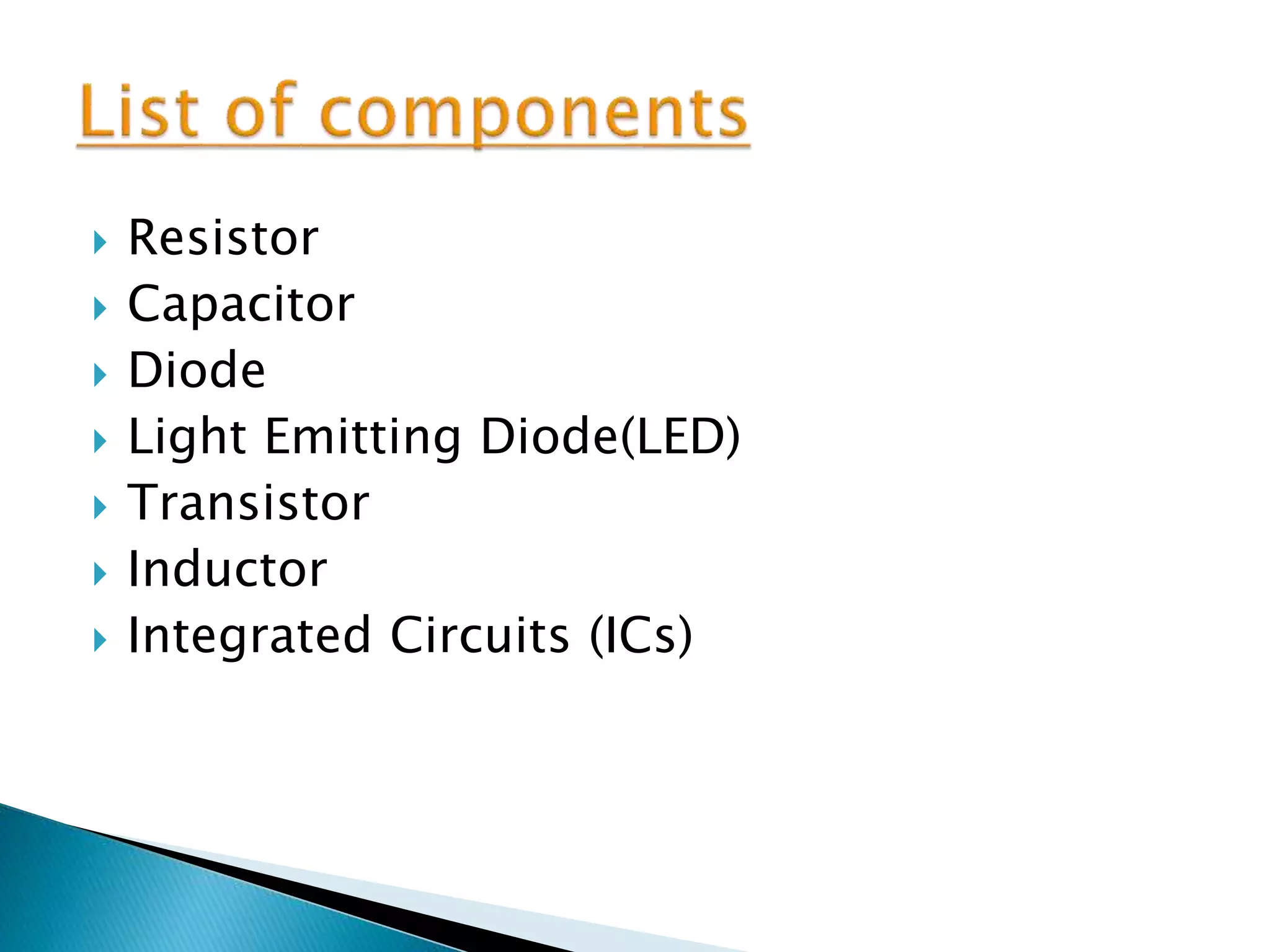 Basic electronics | PPTX