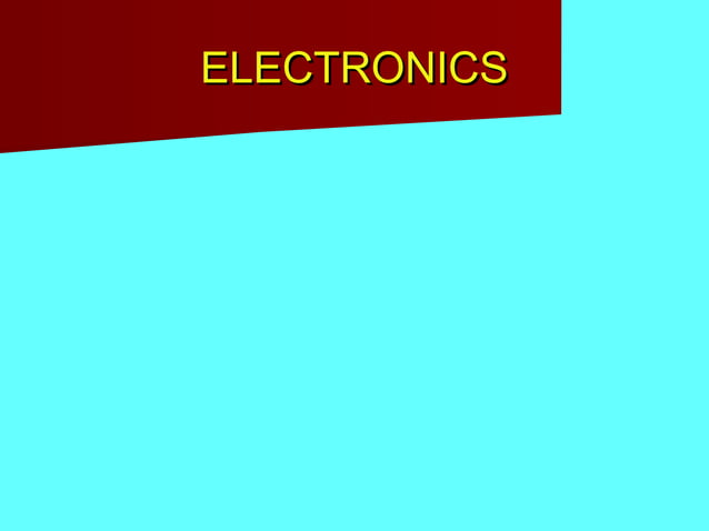 Basic electronics | PPT