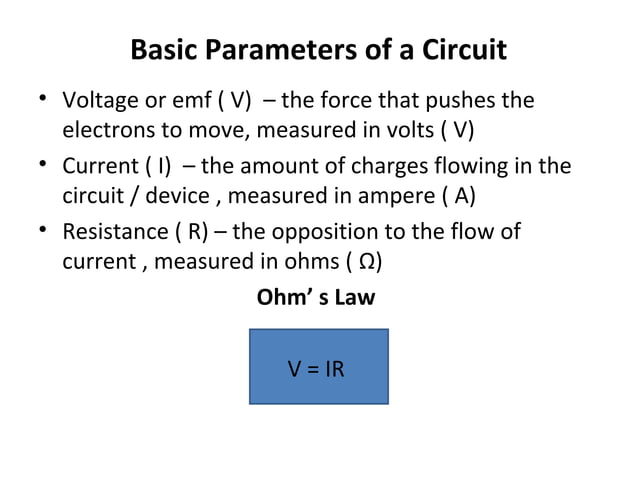Introduction to Basic electronics | PPT | Physics | Science