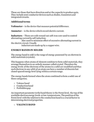 Basic electronics | PDF