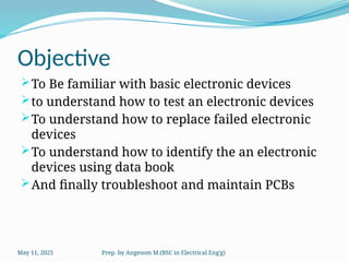 Basic Electronics Explained briefly in ppt | PPT
