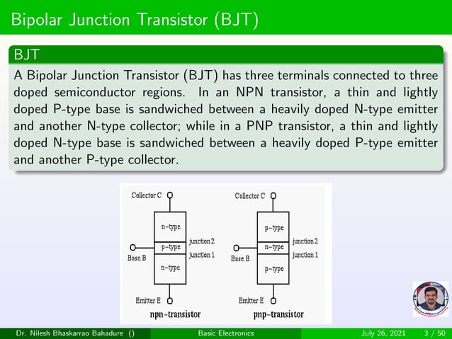Basic Electronics BJT | PPT