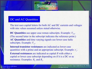 Basic Electronics Lecture Electronic Devices Chapter 4 | PPT