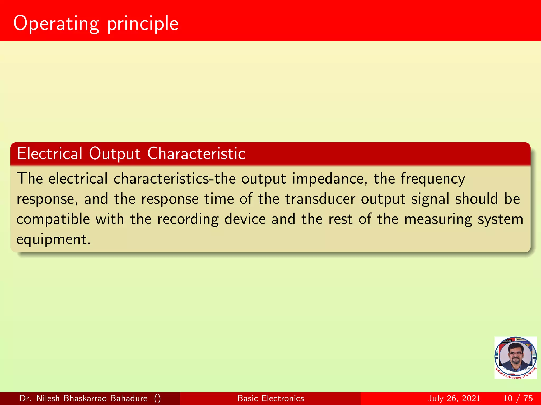 Basic Electronics Electrical Transducers | PDF