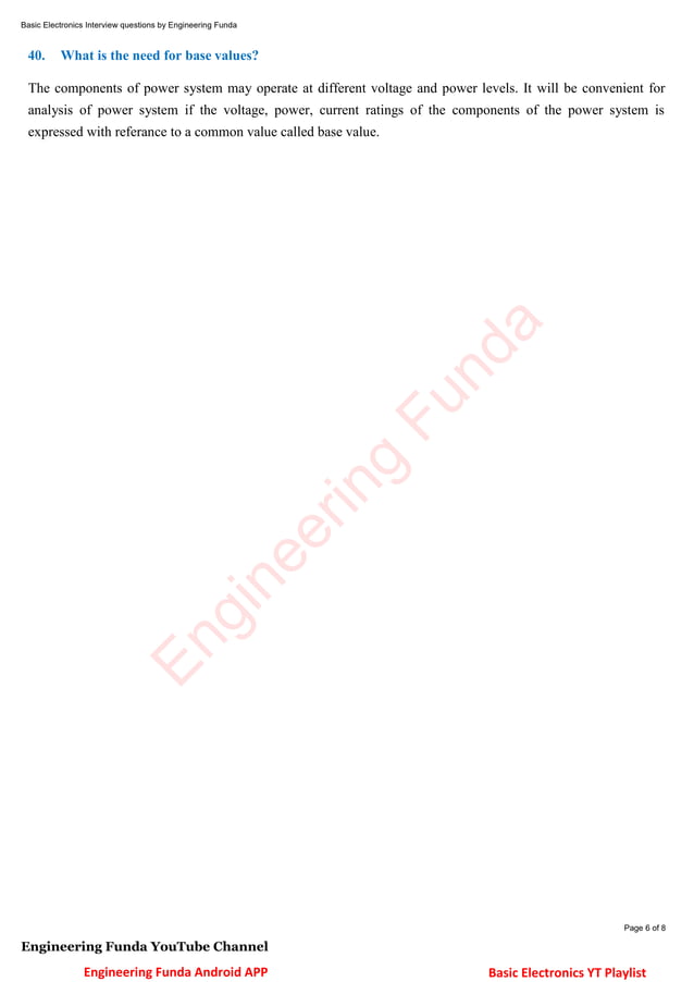 Basic Electronics Interview Questions.pdf | Digital Audio | Computer ...