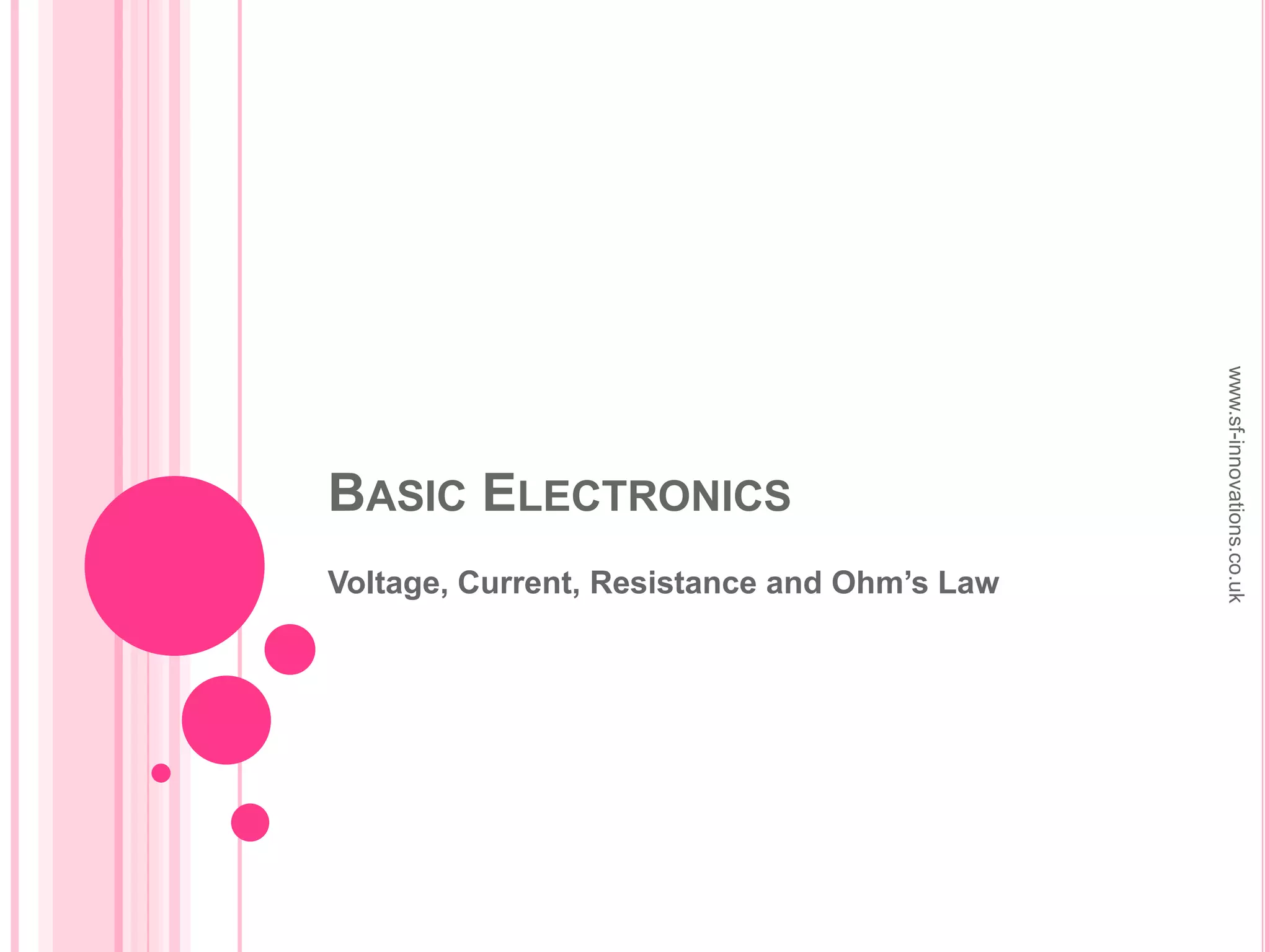 Basic Electronics - Ohm's Law | PPTX