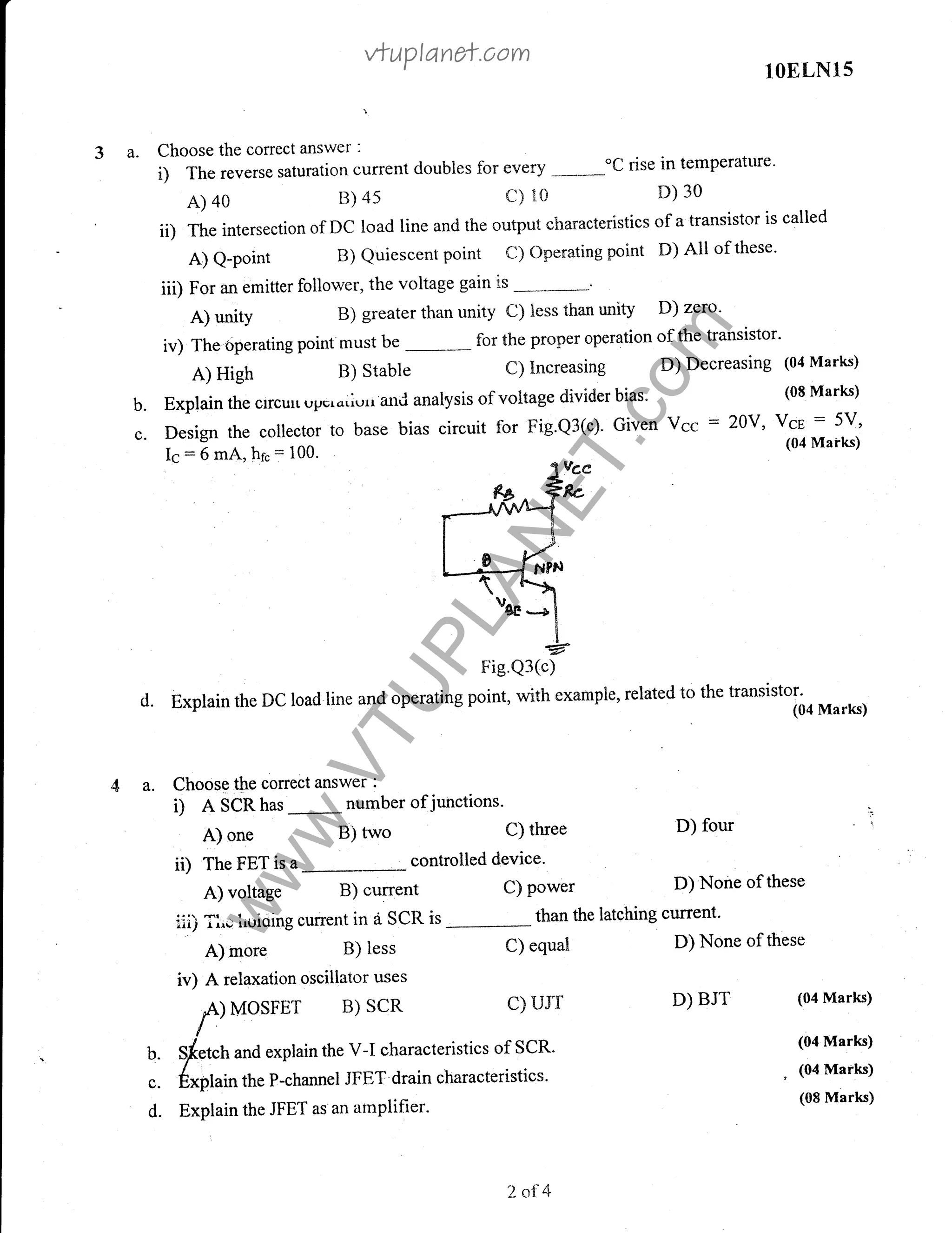 Basic electronics qp jan_2011 | PDF | Consumer Electronics | Technology & Computing