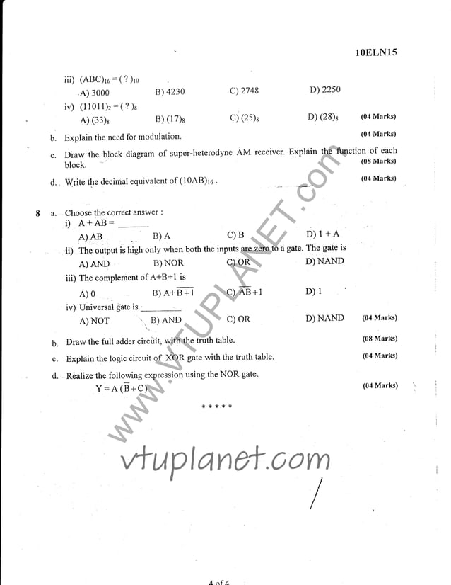 Basic electronics qp jan_2011 | PDF | Consumer Electronics | Technology & Computing