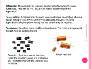 Basic Electronics - Resistors | PPTX