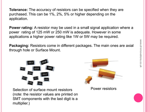 Basic Electronics - Resistors | PPT