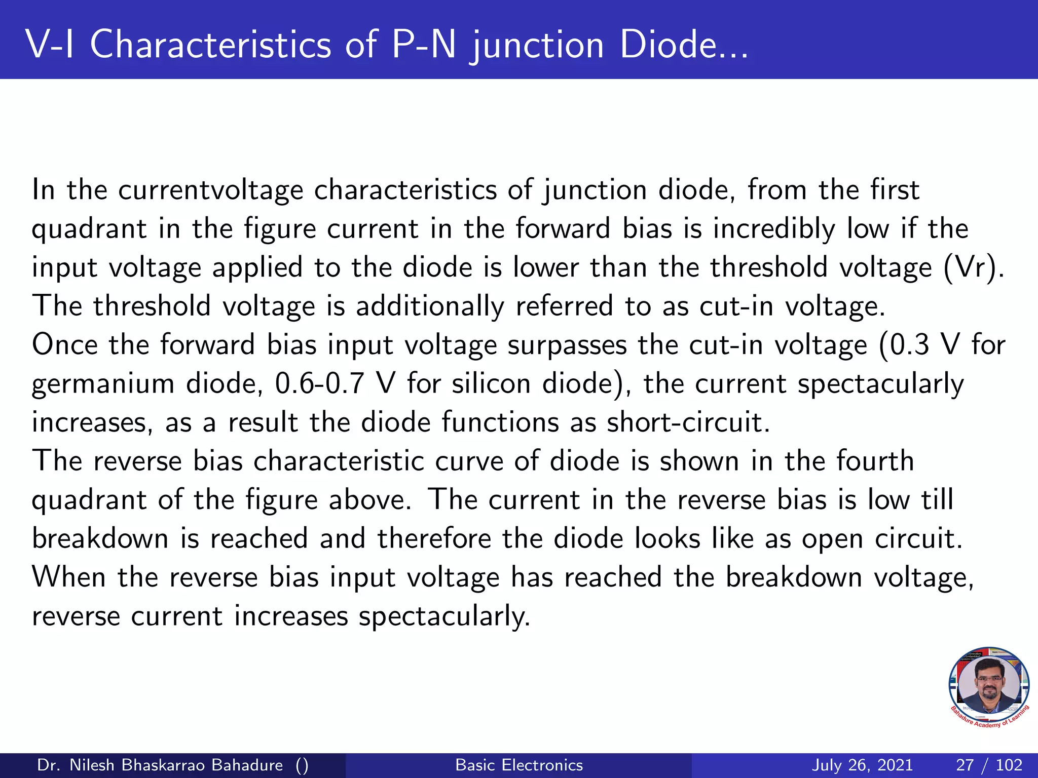 Basic Electronics Semiconductor Diodes | PDF