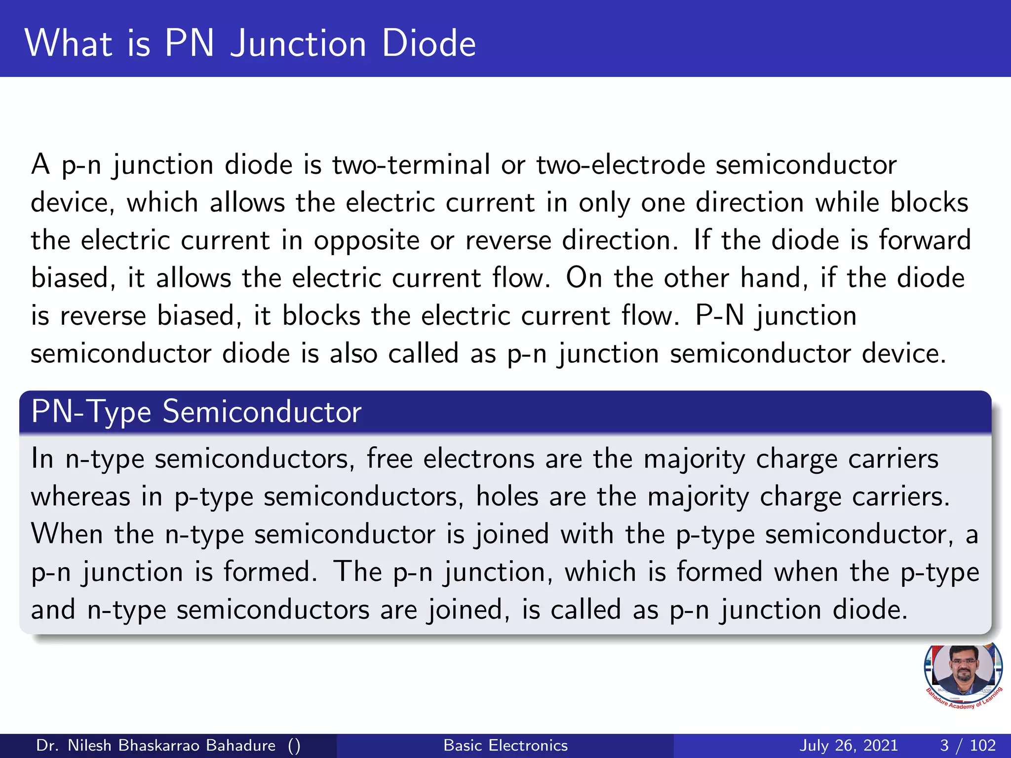 Basic Electronics Semiconductor Diodes | PDF