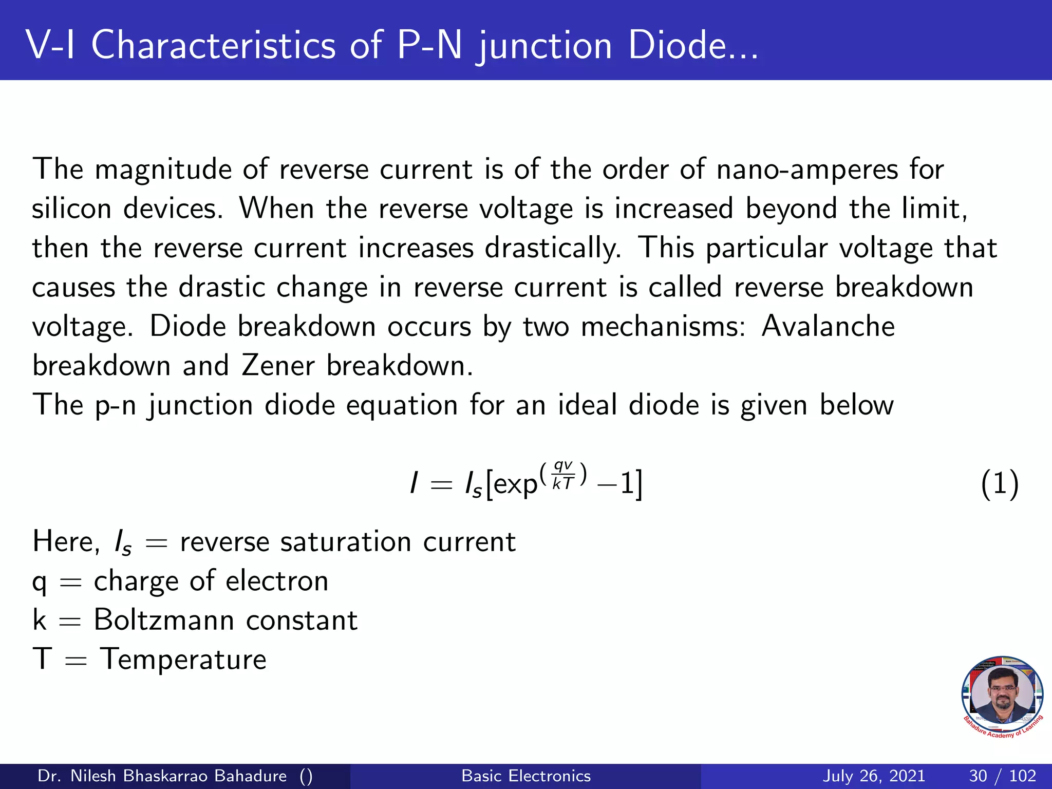 Basic Electronics Semiconductor Diodes | PDF