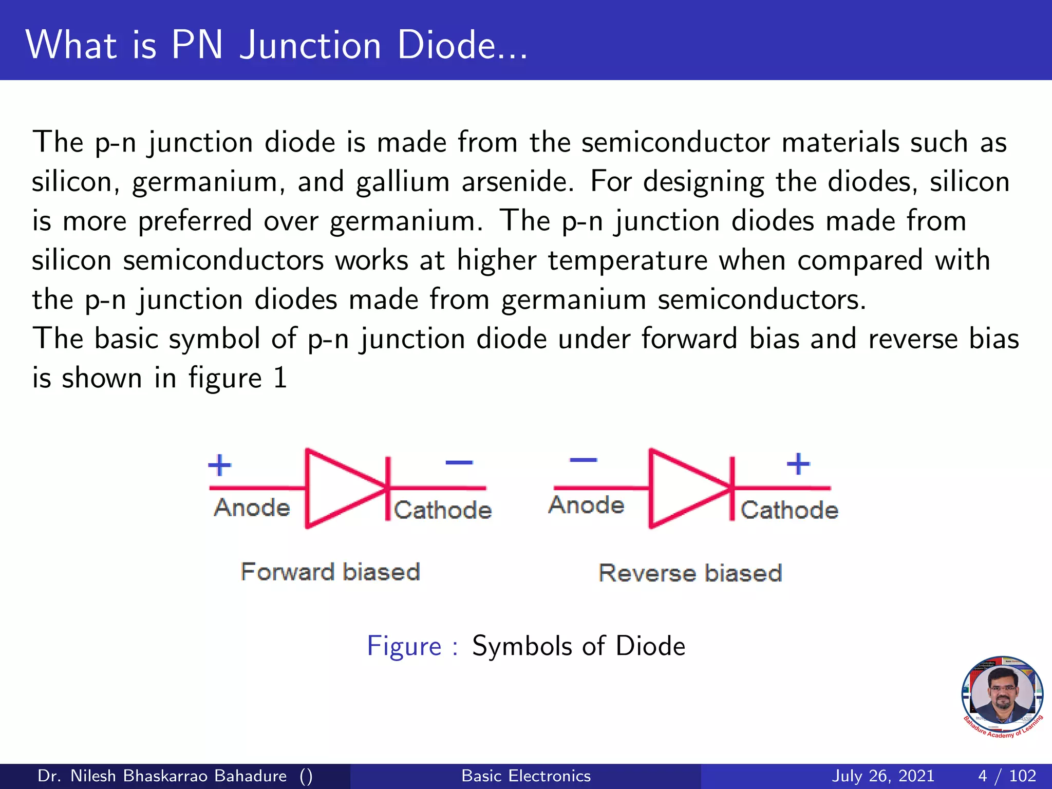 Basic Electronics Semiconductor Diodes | PDF