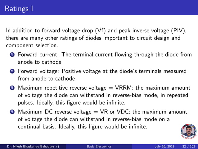 Basic Electronics Semiconductor Diodes | PDF | Chemistry | Science