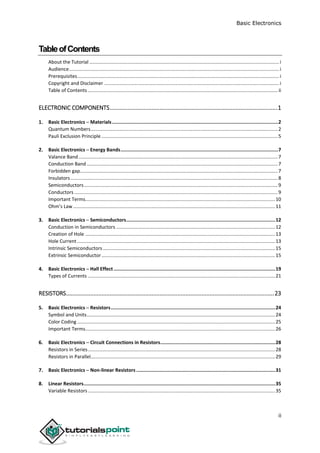 Basic Electronics Tutorial Pdf