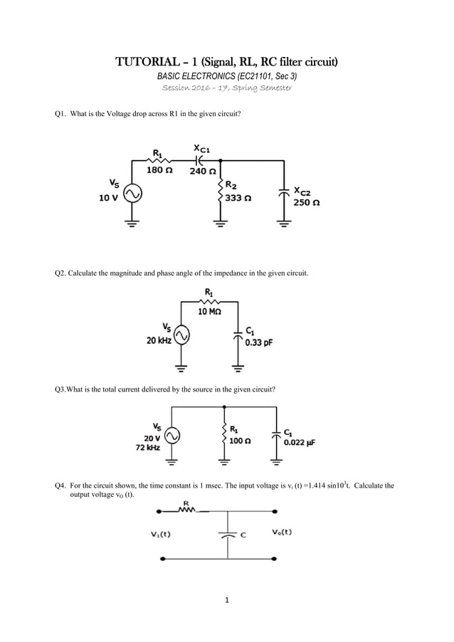 Basic Electronics Tutorial 1 Pdf