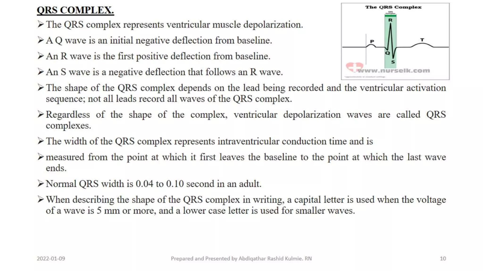 Basic electrophysiology, interpretation, cardiac monitoring and ...