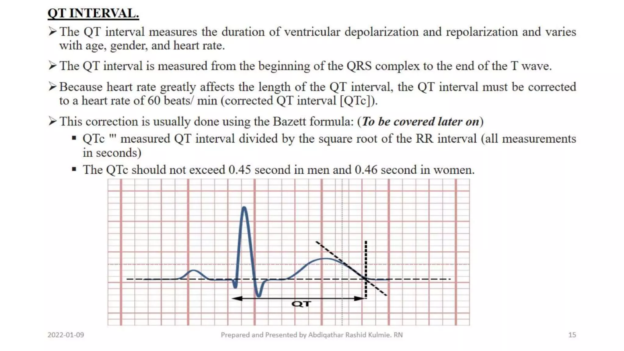 Basic electrophysiology, interpretation, cardiac monitoring and ...
