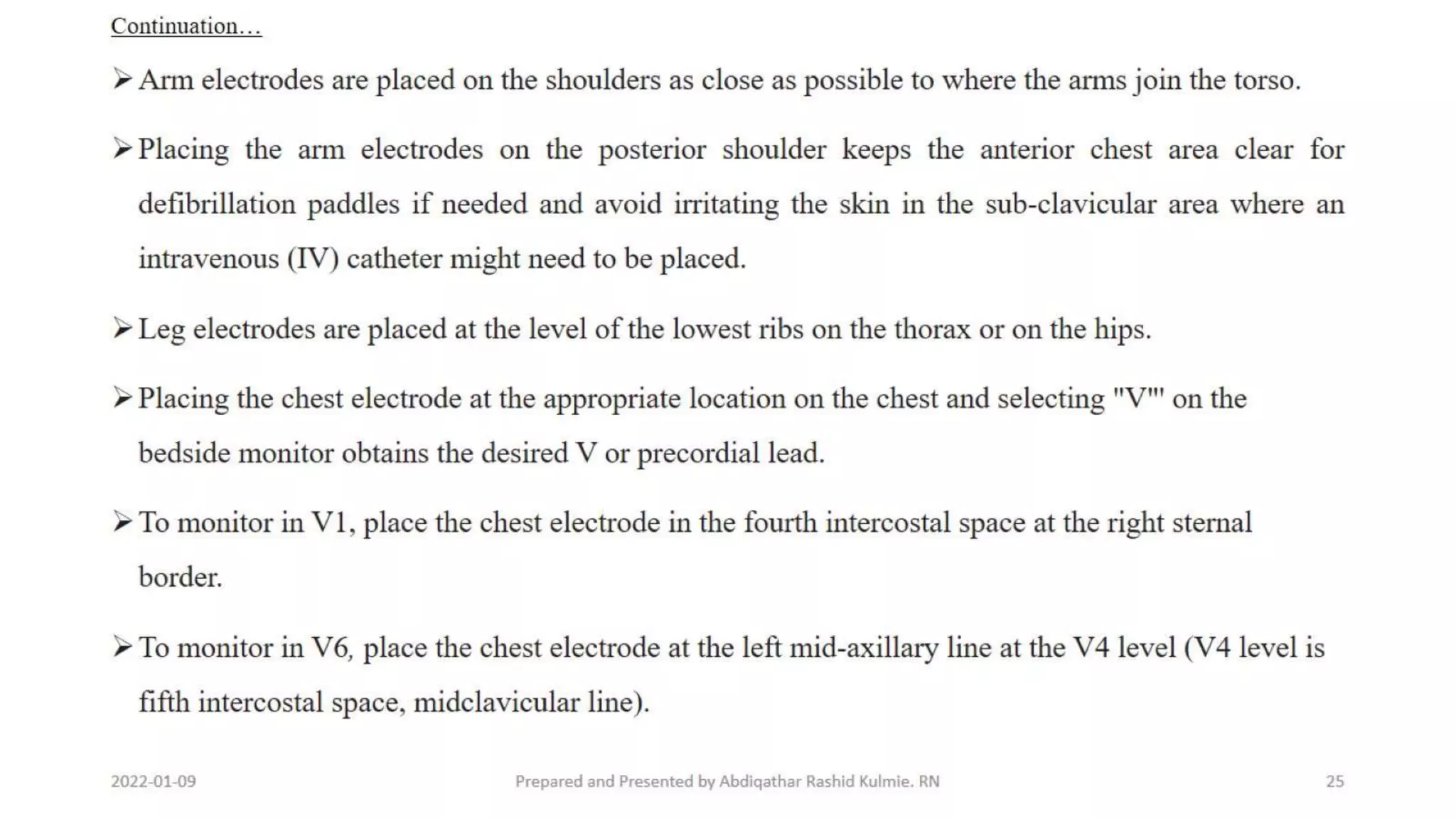 Basic electrophysiology, interpretation, cardiac monitoring and ...