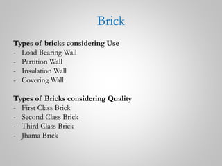 Basic elements for construction | PPT