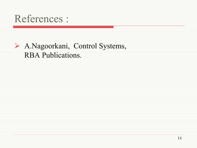 Basic elements in control systems | PPT