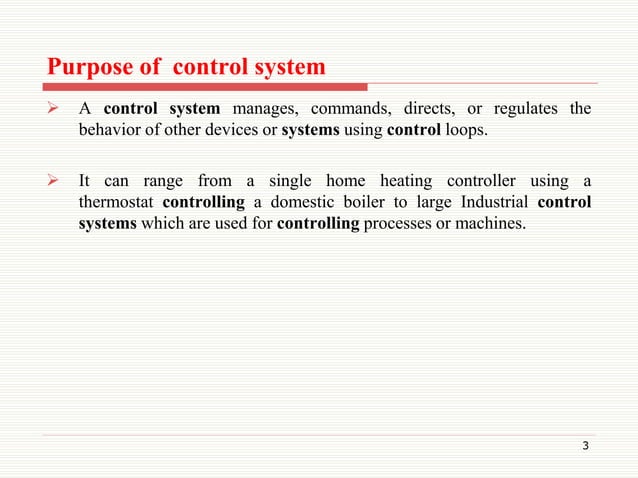 Basic elements in control systems | PPT