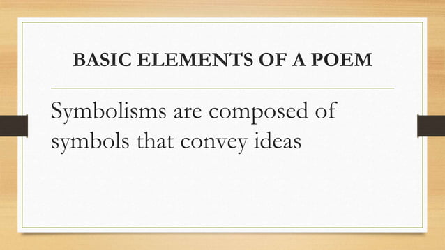 Grade 7 Lesson Basic elements of a poem | PPTX