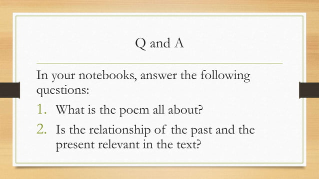 Grade 7 Lesson Basic elements of a poem | PPTX