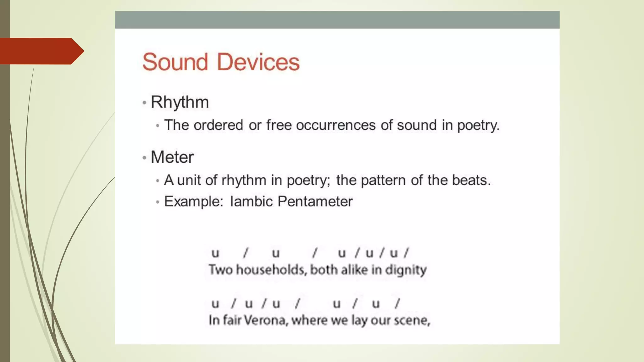 Basic elements of a poem | PPTX