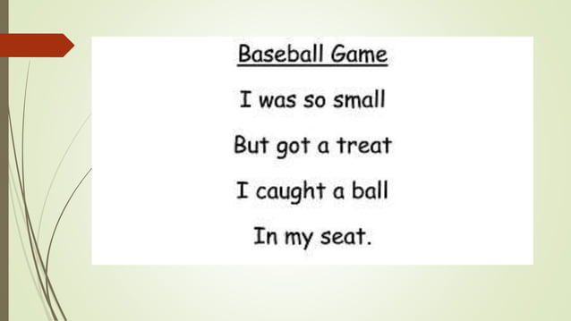 Basic elements of a poem | PPTX