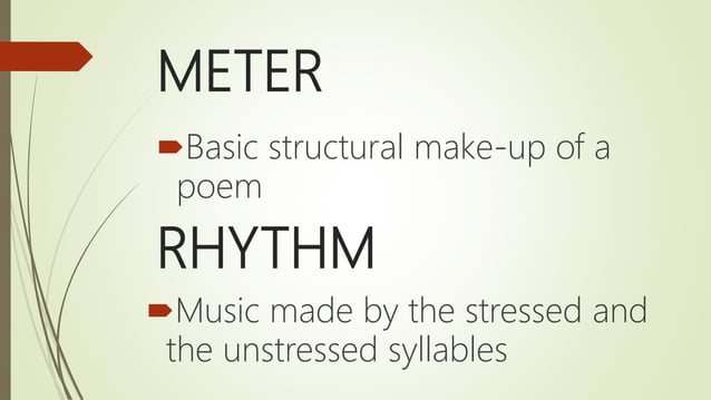 Basic elements of a poem | PPTX