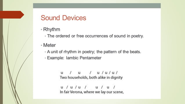 Basic elements of a poem | PPTX