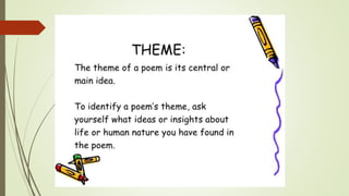 Basic elements of a poem | PPTX