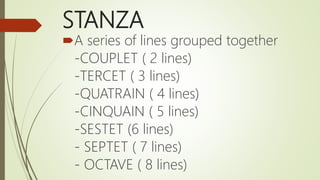 Basic elements of a poem | PPTX