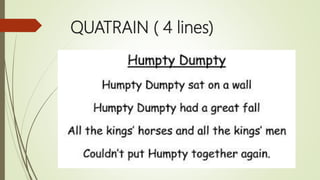 Basic elements of a poem | PPTX