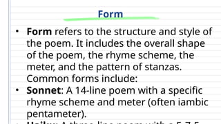 Basic Elements of a Poem Grade 7 Lesson.pptx