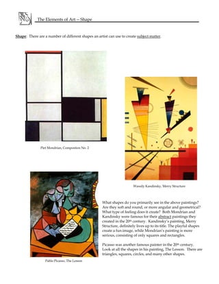 Basic elements of arts | PDF