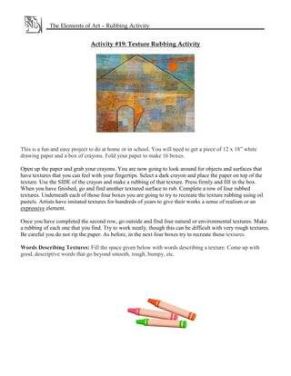 Basic elements of arts | PDF