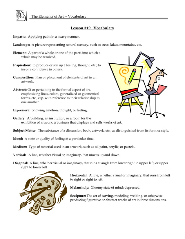 Basic elements of arts | PDF