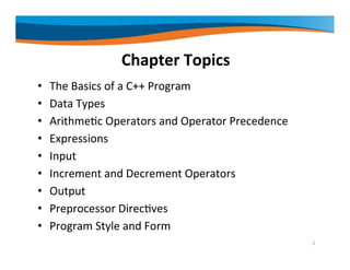 Basic Elements of C++ | PDF