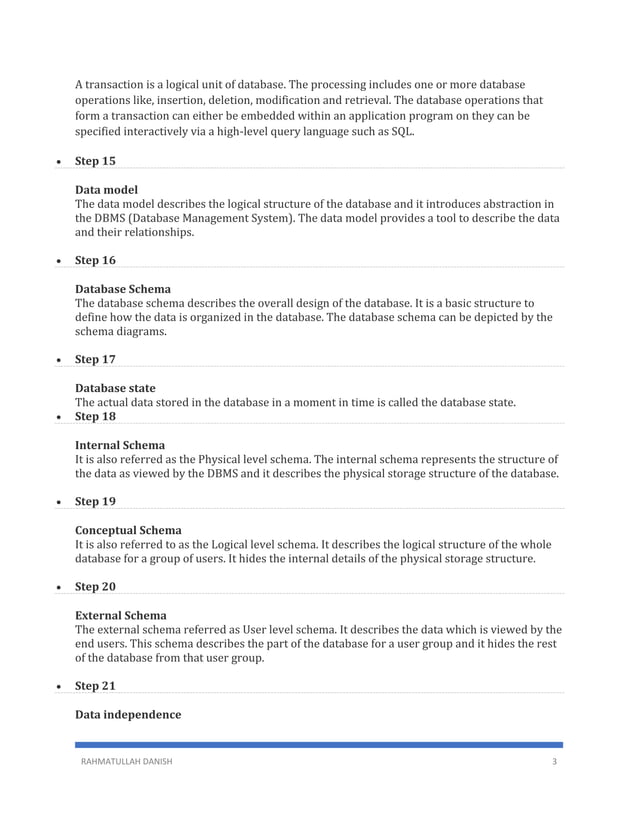 Basic elements of database | PDF