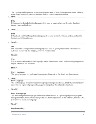 Basic elements of database | PDF