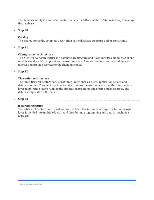 Basic elements of database | PDF