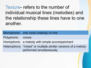 Basic Elements of Music | PPTX
