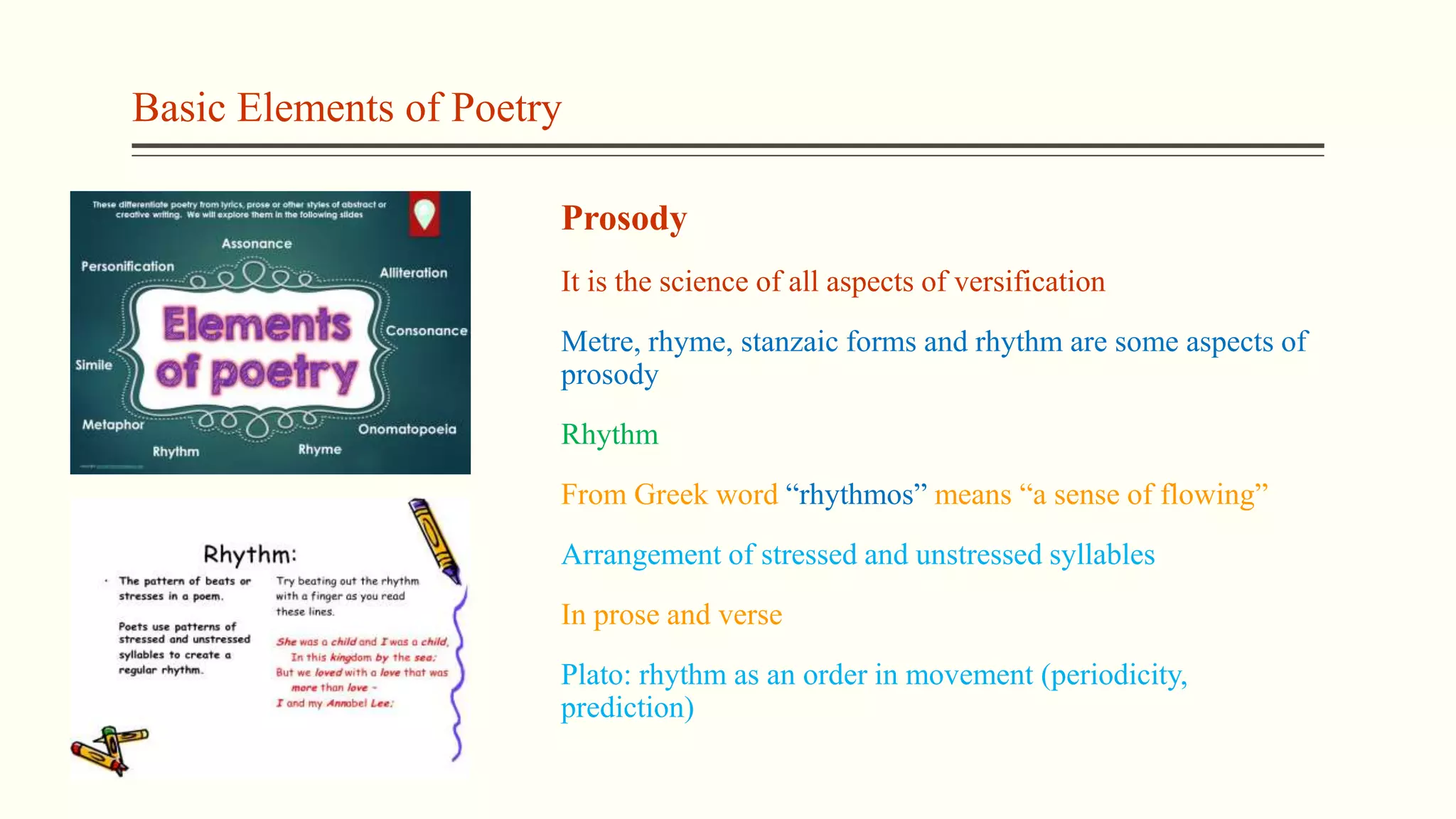 Basic elements of poetry | PPTX