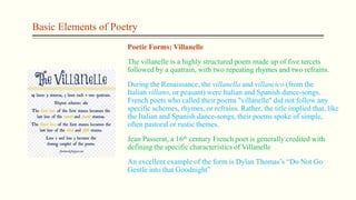 Basic elements of poetry | PPTX